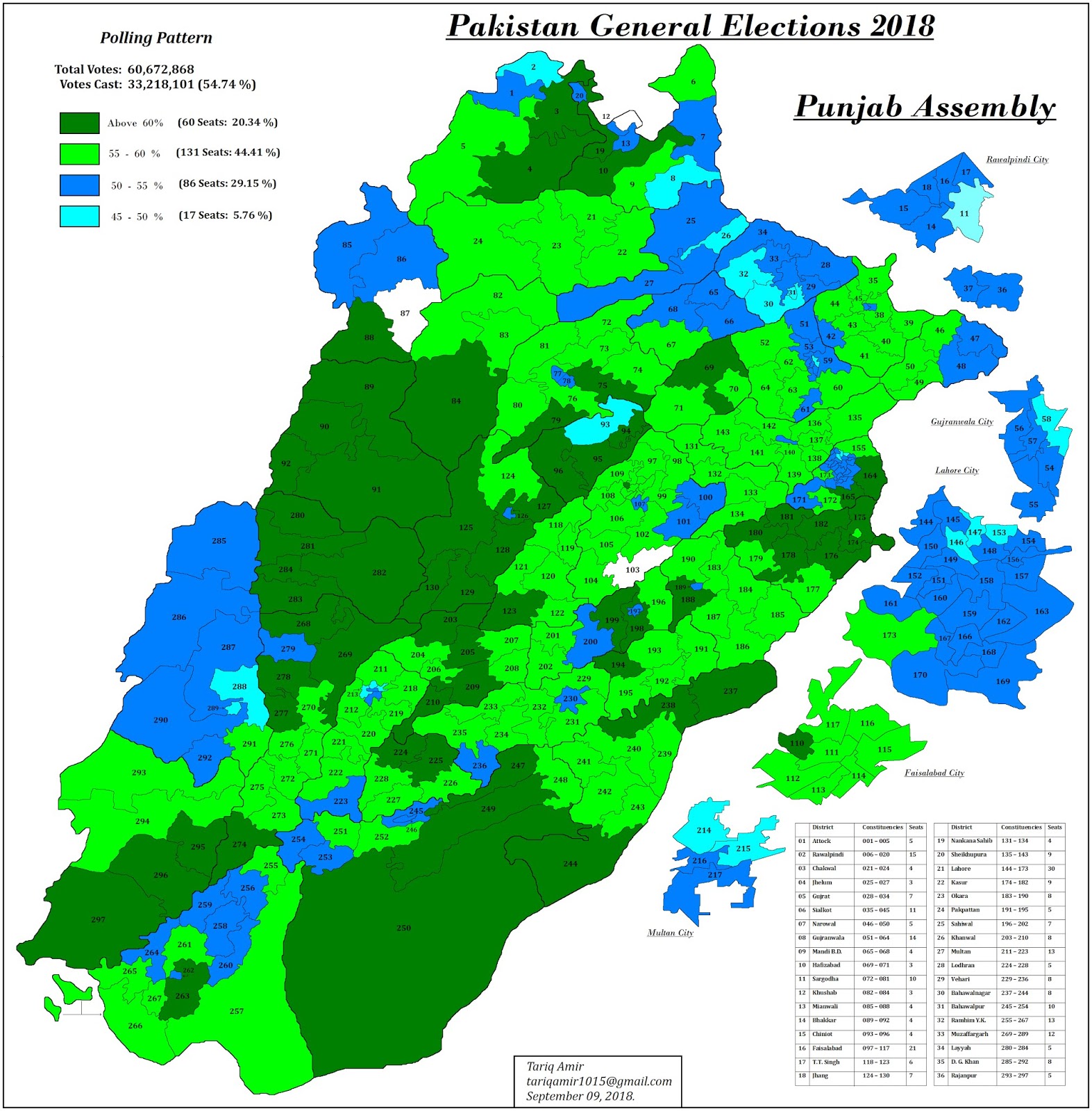 Pakistan Geotagging: 087 - Pakistan Elections 2018 - Punjab Assembly