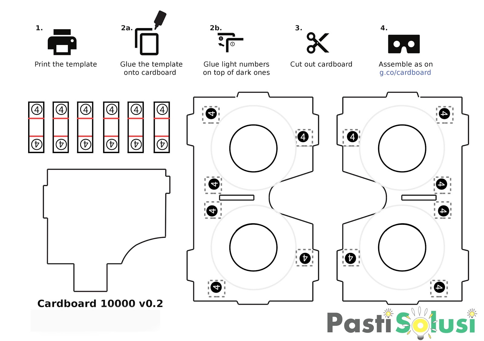 Cara Membuat Kaca Mata VR Cardboard - Pasti Solusi