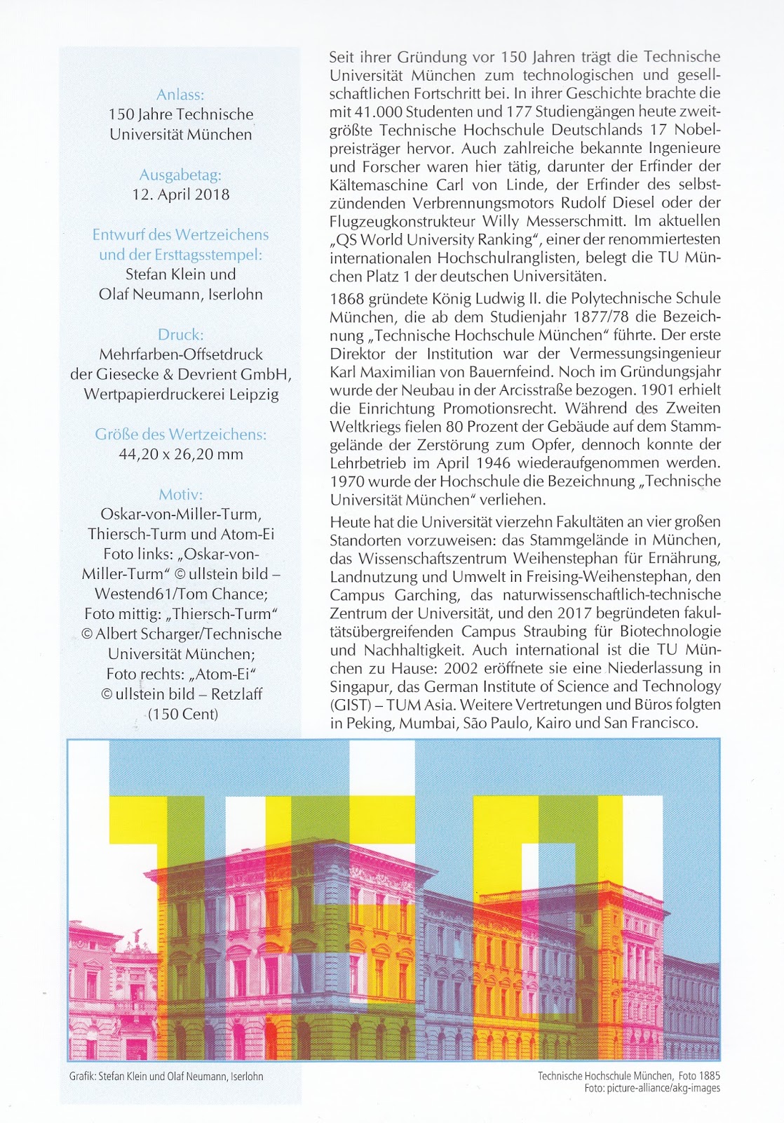 My stamp collection: Technical University of Munich