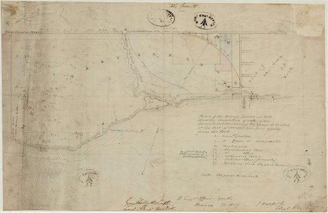 Fort York and Garrison Common Maps: 1827 Walpole & Phillpotts: Sketch ...
