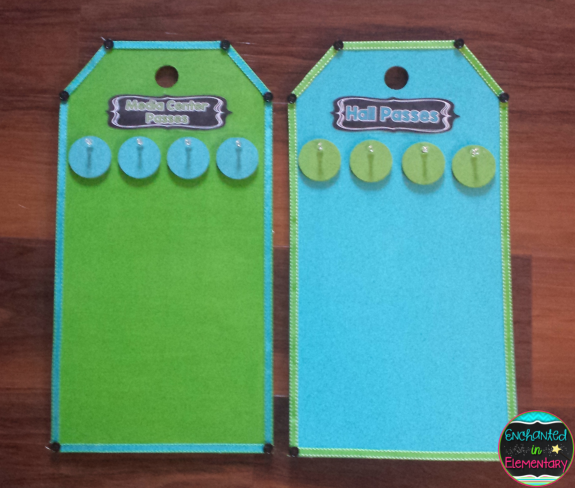 Monday Made-it: Word Wall part 2, hall pass display, and picture display