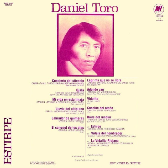 Folklore del NOA: DANIEL TORO - ESTIRPE - LD Music Hall 13.293 (1984)