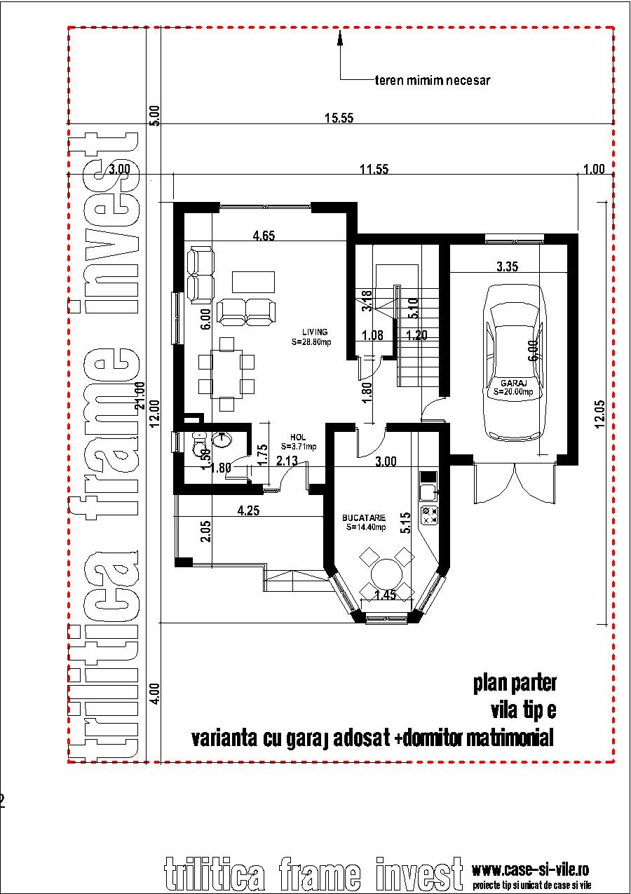 Case, Planuri, Proiecte: Proiect Vila Tip E