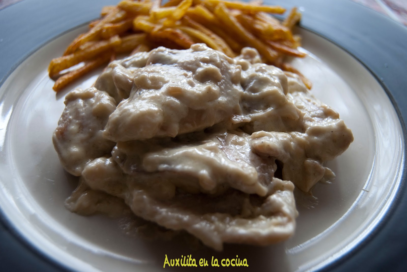 AUXILITA EN LA COCINA: CONTRAMUSLO DE POLLO CON NATA