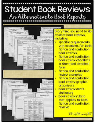 Book Reviews: An Alternative to Book Reports - Mrs. O Knows