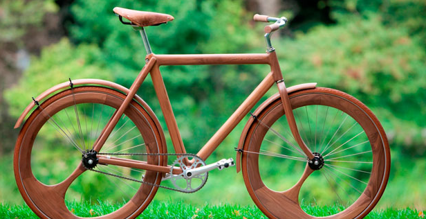 one less car news: more wooden bikes!
