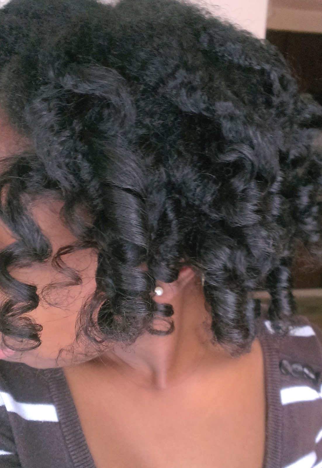 Jumbo Flexi Rod Set On Natural Hair