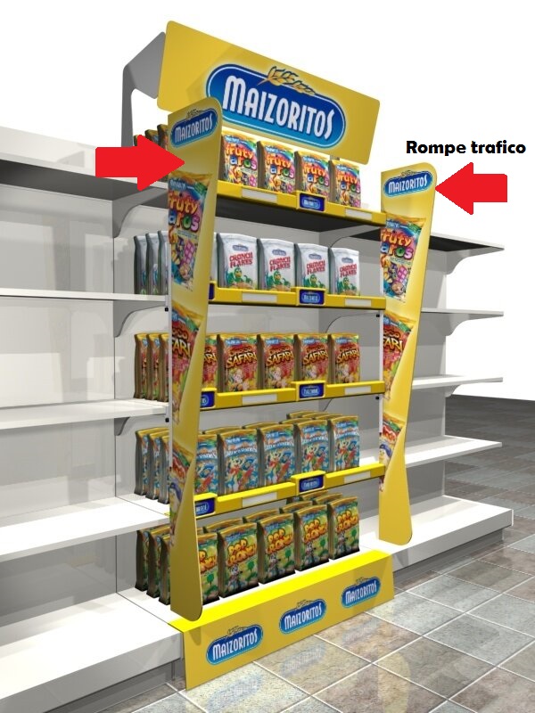 Material P.O.P: Rompe trafico o stopper