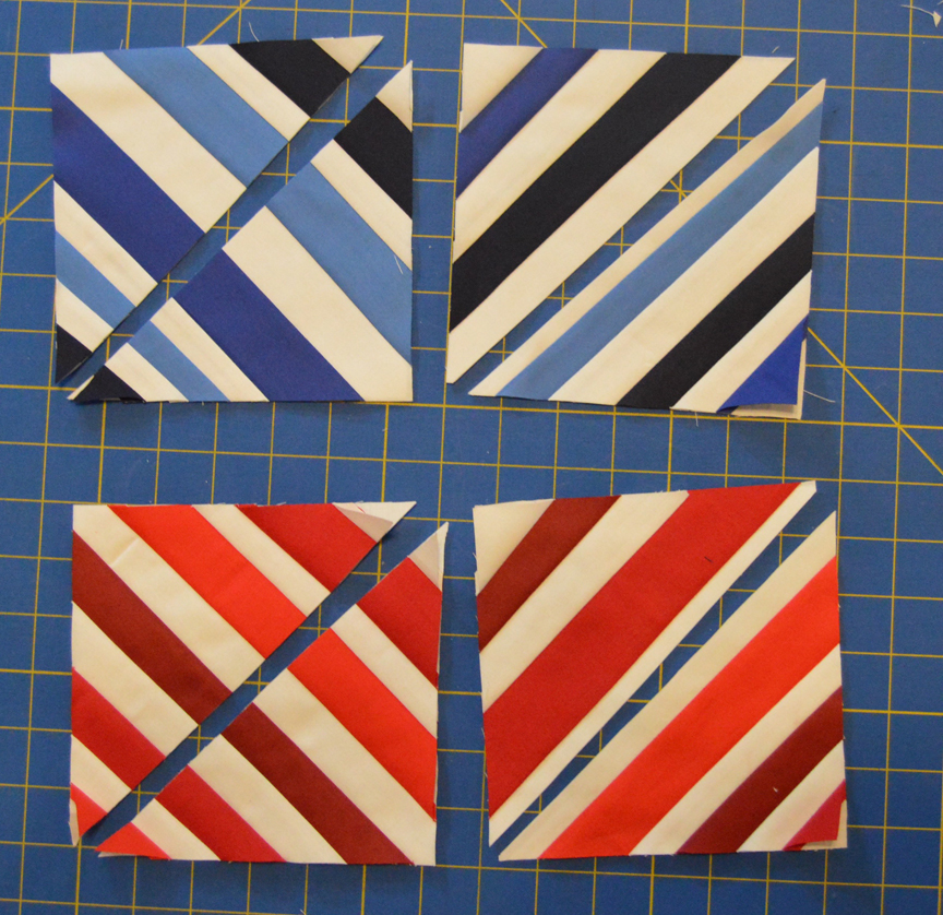 Inspired by Fabric: Summer of Sewing: Striped Mini Quilt