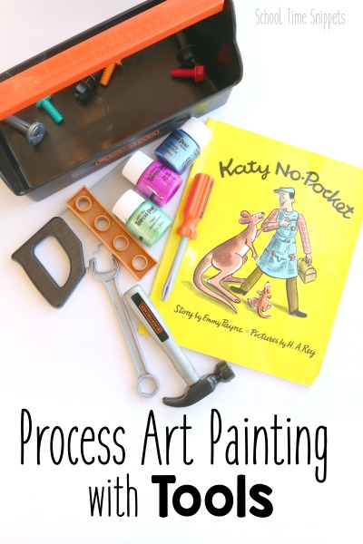 Process Art Painting with Tools | School Time Snippets
