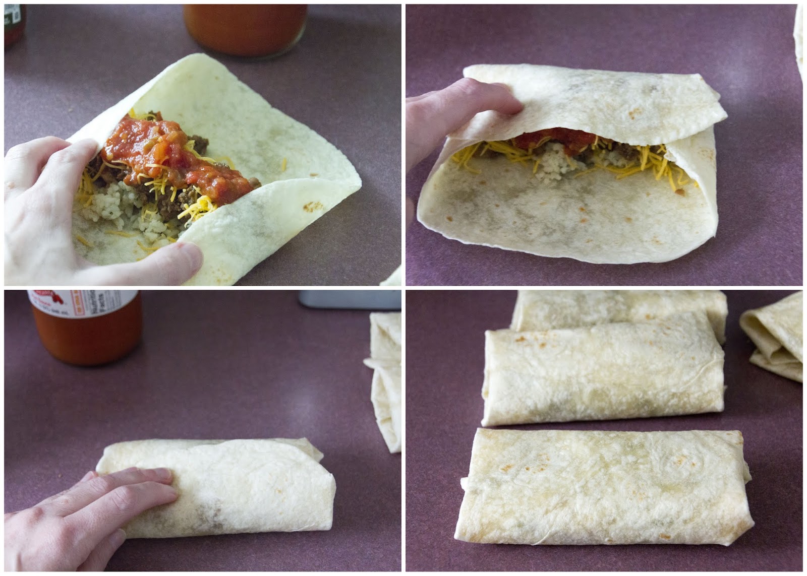 The Birchwood Pie Project: Beef and Bean Burritos with Cilantro Lime Rice