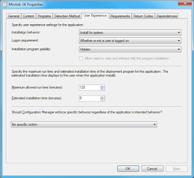 think ride: Configuring Minitab 1610 for SCCM 2012