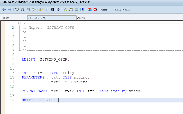 Sap Tech Concatenate