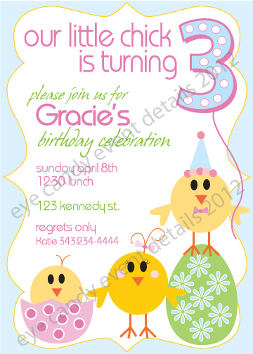 Eye Candy Creative Studio: COLLECTION :: Birthday EASTER Chick