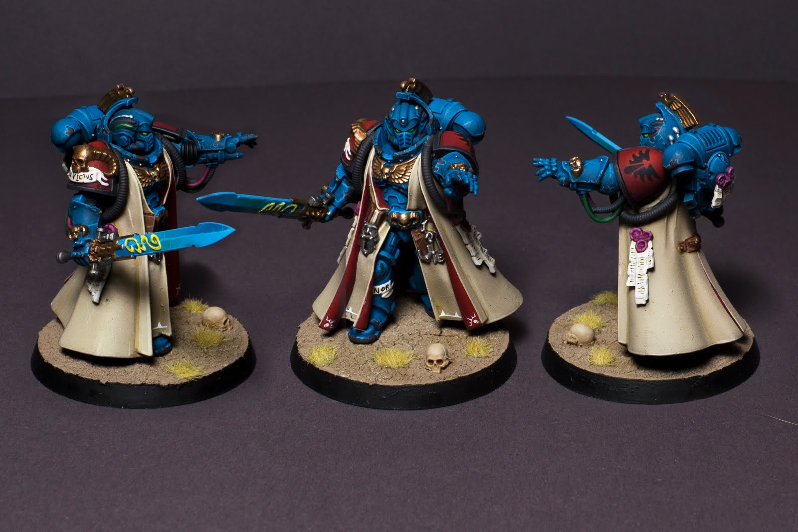 Into the Abyss painting: Primaris Command Squad done