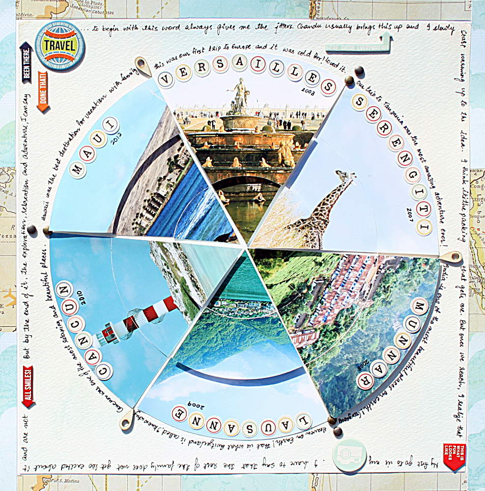 Memorable scraps: Our Travel Timeline