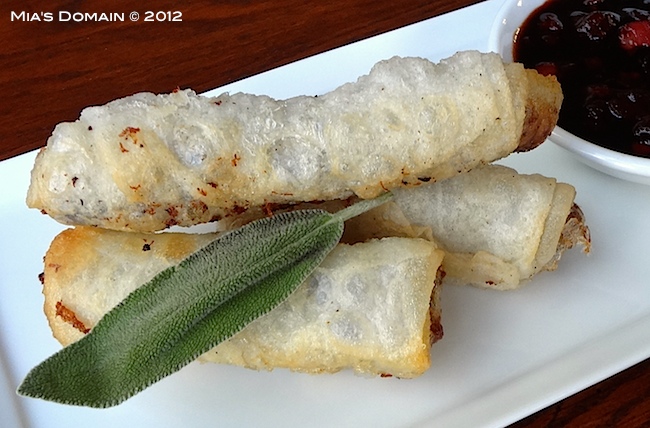 Mia's Domain: Crispy Beef and Aged Cheddar Spring Rolls