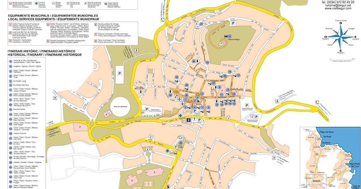 MAPAS DE BEGUR (GIRONA, CATALUÑA, ESPAÑA, EUROPA) (1)