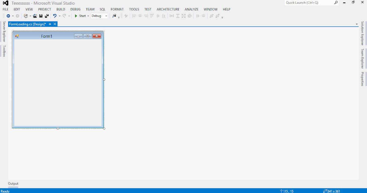 Membuat FormLoading pada C#: Membuat Form Loading dengan C#