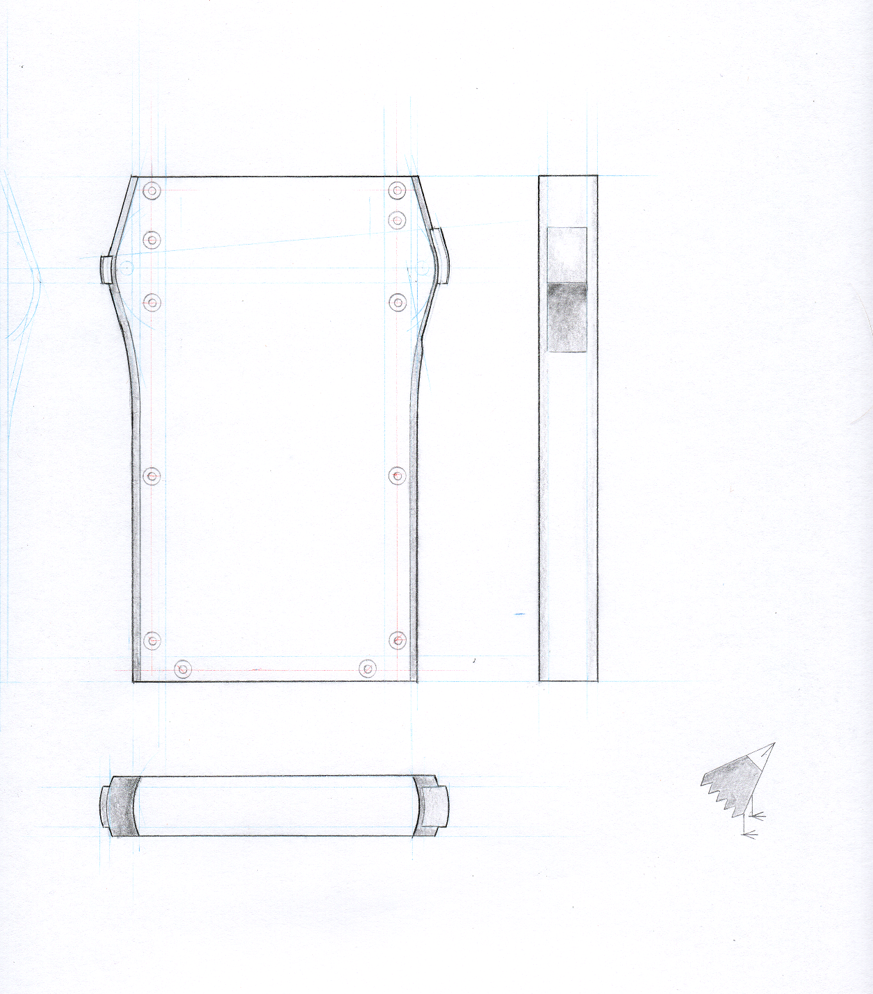 aerialcopper: Business Card Cases (drawing)