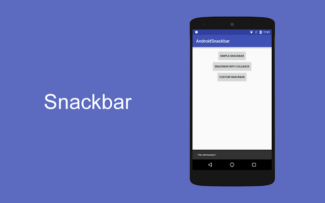 (Tutorial Android) Snackbar Android Material Design - My Personal Blog