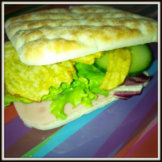 A Ham Salad Sandwich with Added Crisp! - One Frazzled Mum