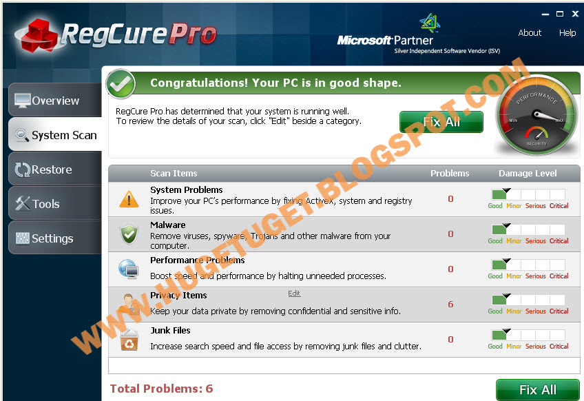 Reg Cure Pro v3.1.0 Full Version | HUGETUGET
