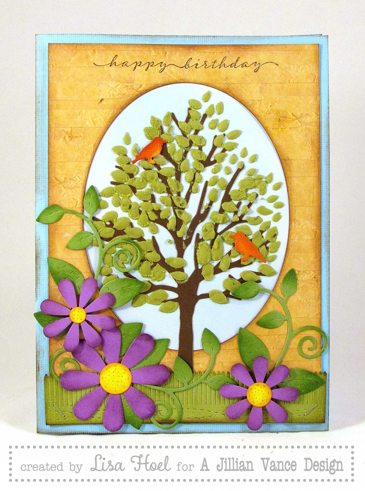 A Jillian Vance Design: Towering Tree Birthday Card with Lisa Hoel