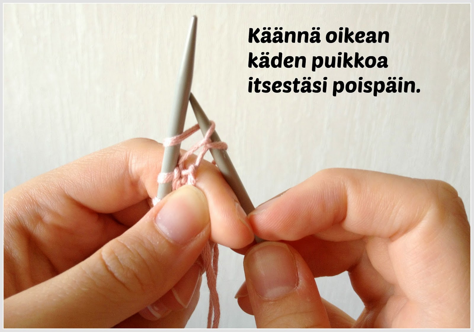 Keksin ja tein: Neulontakoulu 4: nurja silmukka