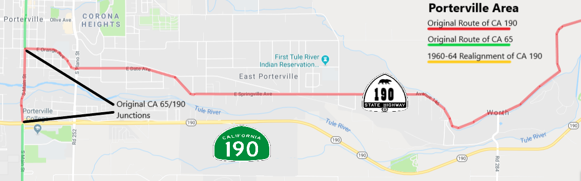 California State Route 190; a Trans-Sierra Highway that could have been