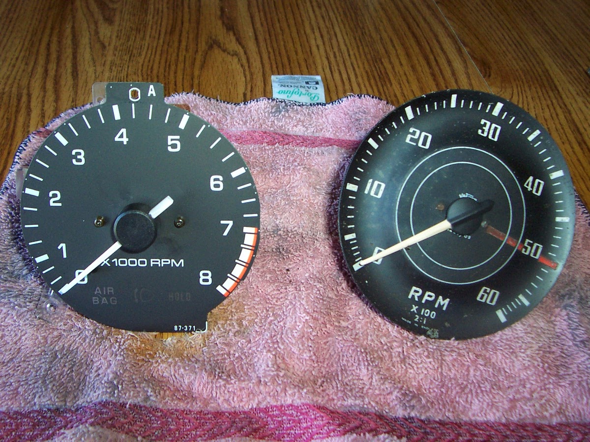 Eric's Garage: TR3A Retrofitted Jaeger Tachometer