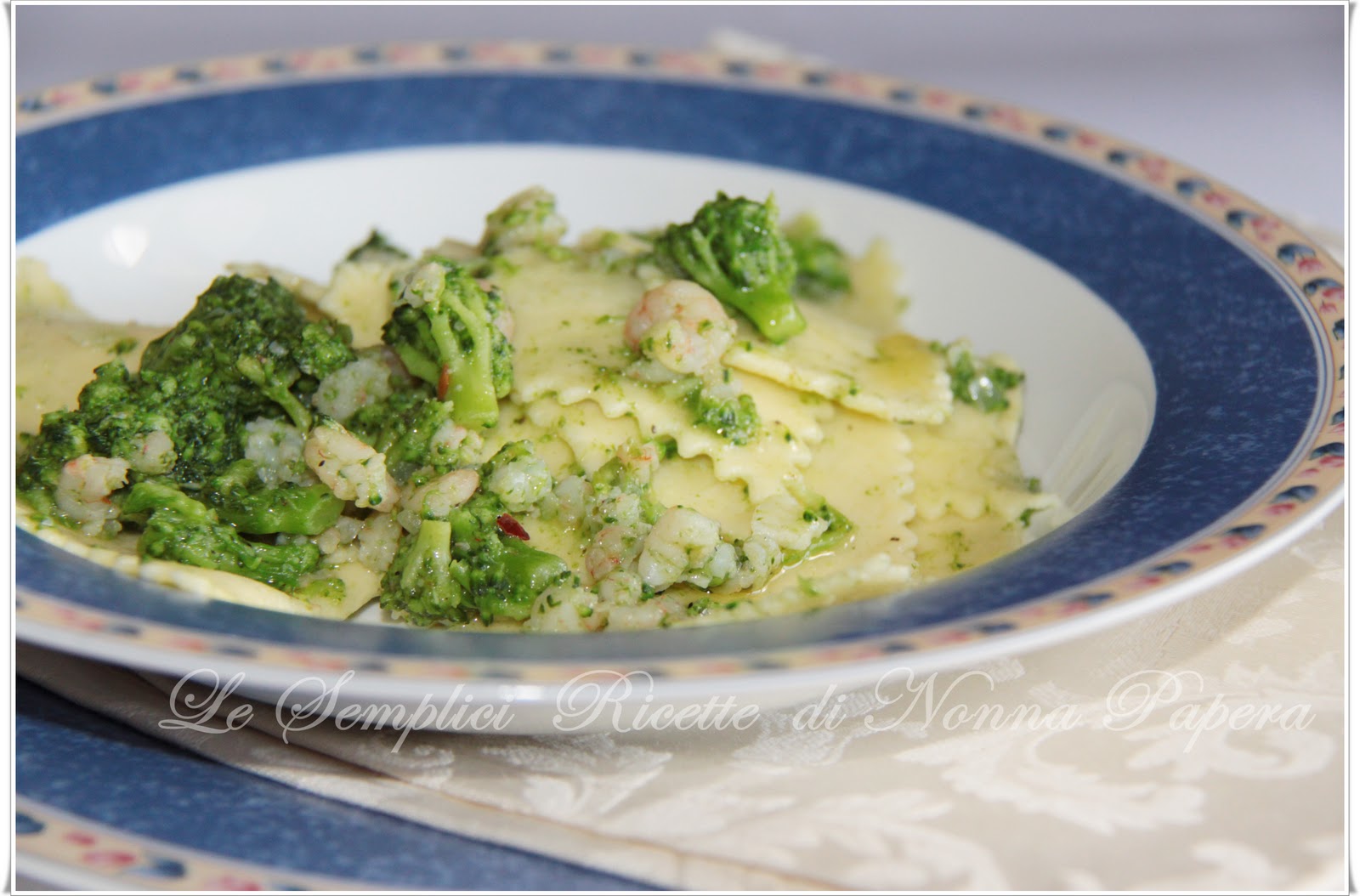 Le semplici ricette di Nonna Papera: FAZZOLETTI DI PASTA CON GAMBERI E ...