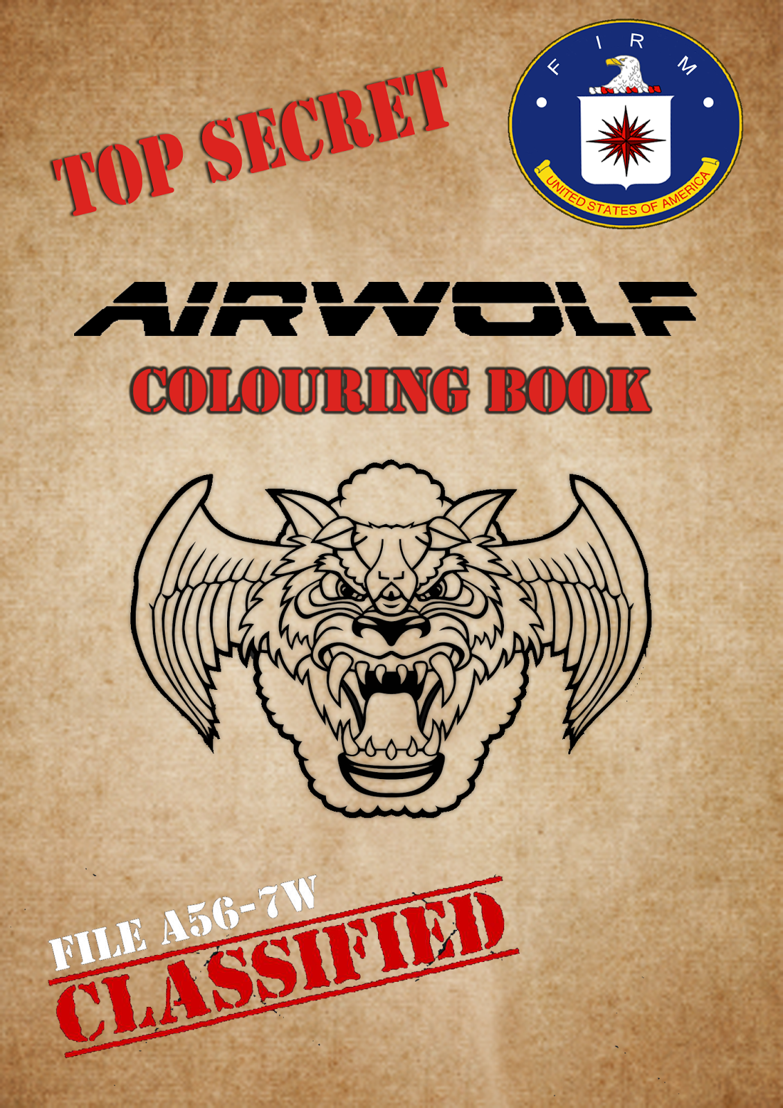The Airwolf UPC Serial & Merchandise Database: Airwolf Colouring Book ...
