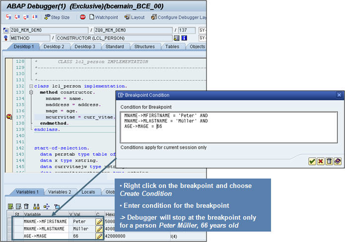 Sap Abap Central News In Abap Debugger Breakpoints And Watchpoints Statement Debugging