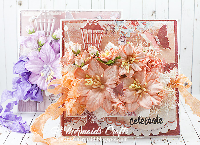A Mermaids Crafts: Pretty Flori Celebrate Cards for Wild Orchid Crafts