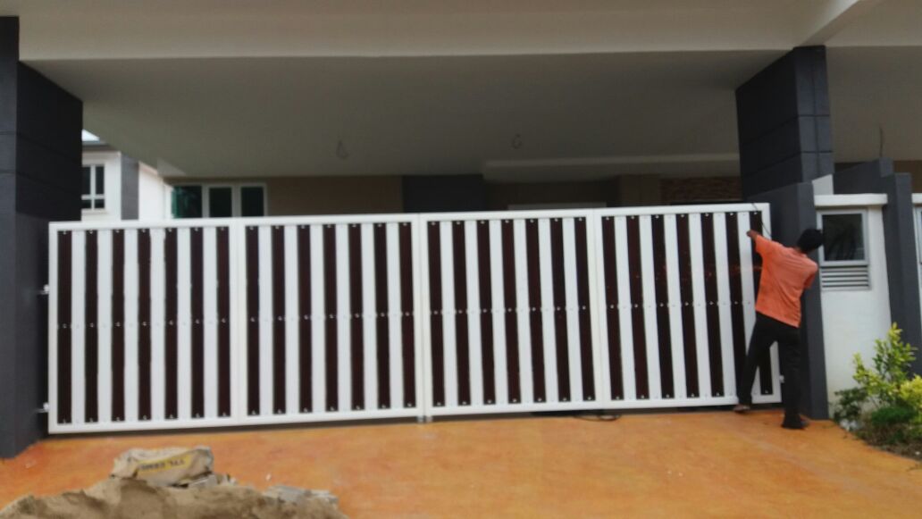 PINTU PAGAR METAL WROUGHT IRON + ALUMINIUM