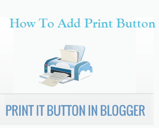 Add a printing button for blogger