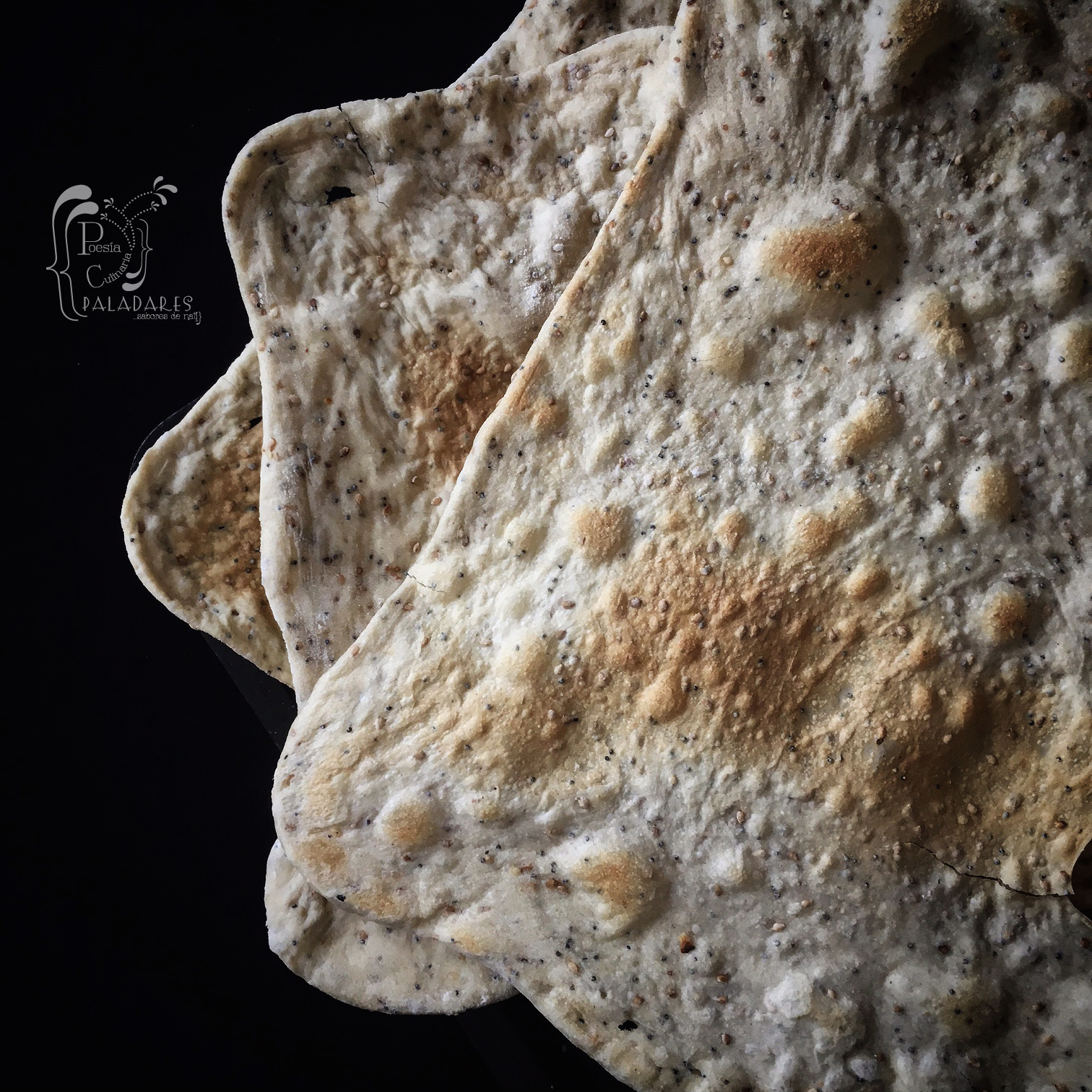 Poesía Culinaria . Sabores de Nati: Crackers de pan lavash