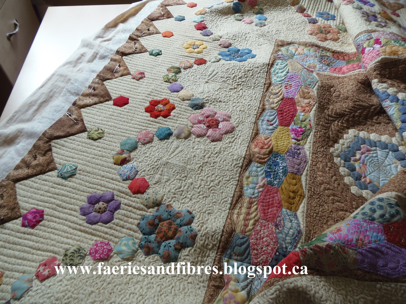 Faeries and Fibres: The last stitches in the Anna quilt and ten ...
