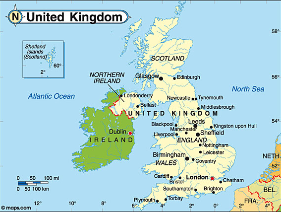 Map Of England And Surrounding Countries ~ CONCURSO-PS