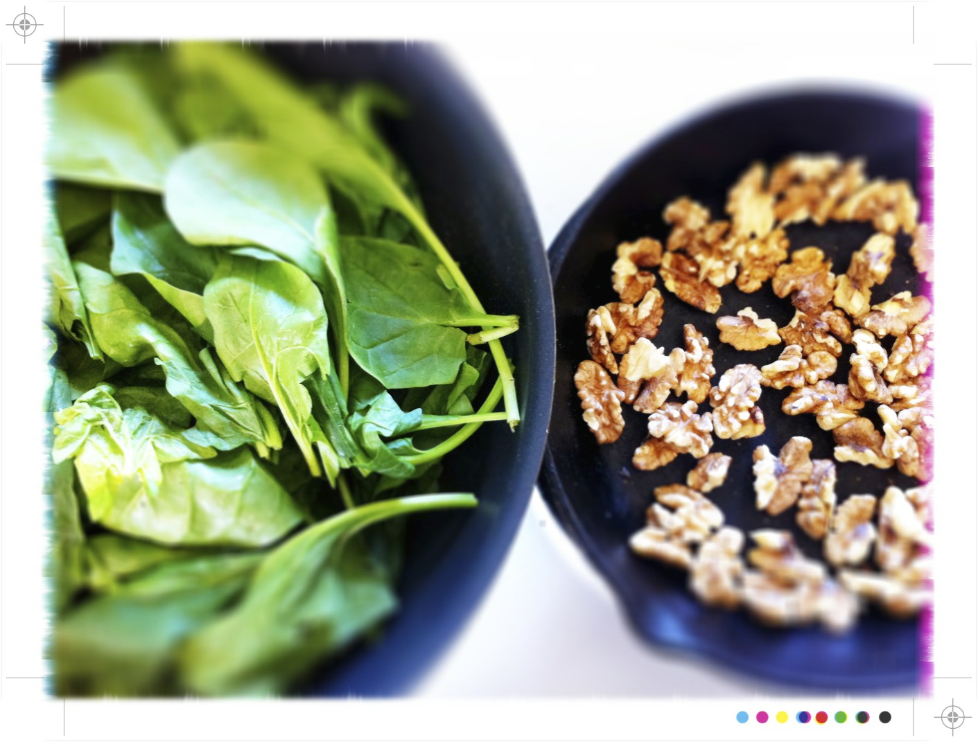 Toast Herby Spinach Walnut Pesto