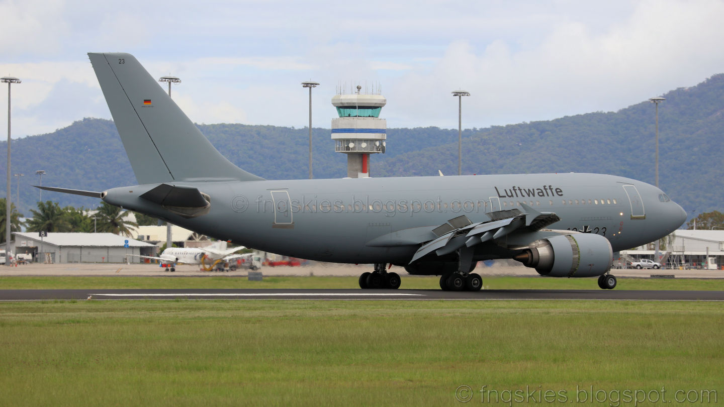 Far North Queensland Skies: German Air Force Airbus A310-304 10+23 returns