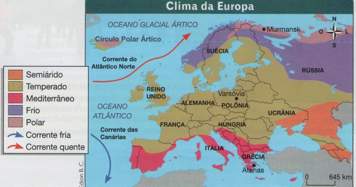 Continente Europeu - Aspectos Físicos.
