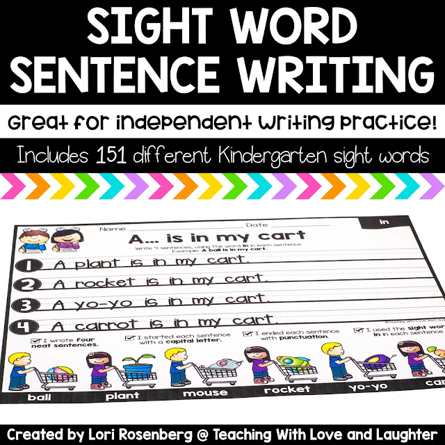 Teaching With Love and Laughter: Sight Word Sentences