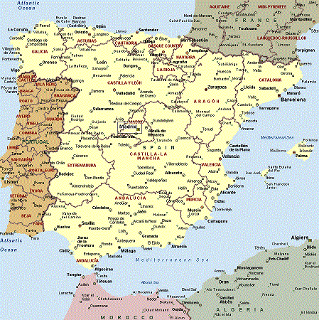 Castile and Leon Map Information | Map of Spain Pictures and Information