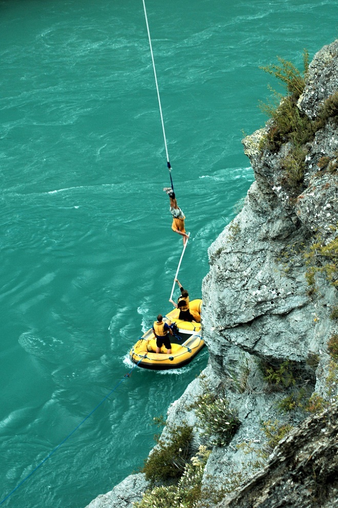 Bungy Jump in New Zealand.