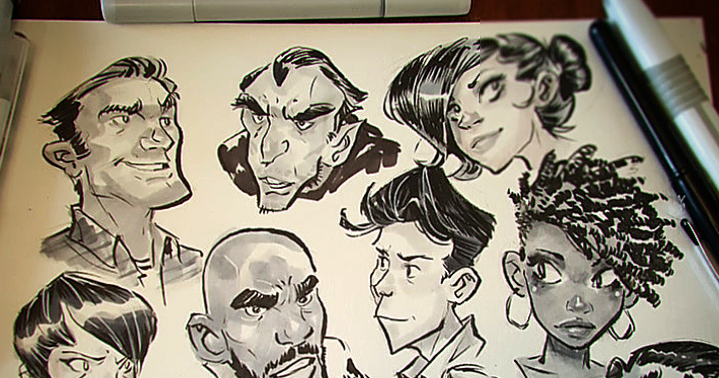 melmade the blog (the one I update ): Sketching Faces...