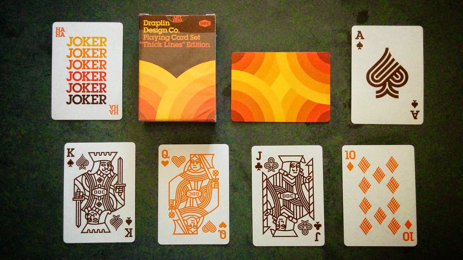Deck View: Thick Lines Playing Cards