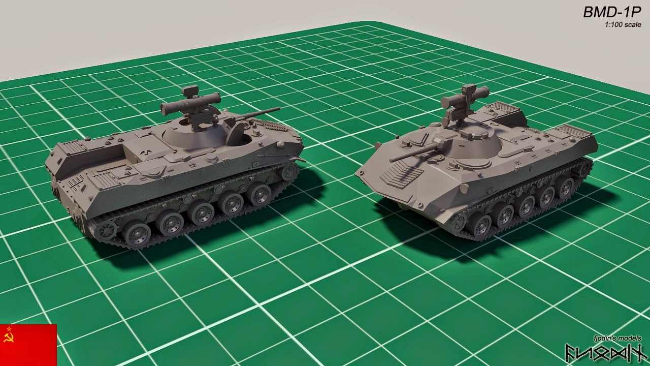 Fjodin's 3D Workbench: 1:100 BMD-1 for Armies Army