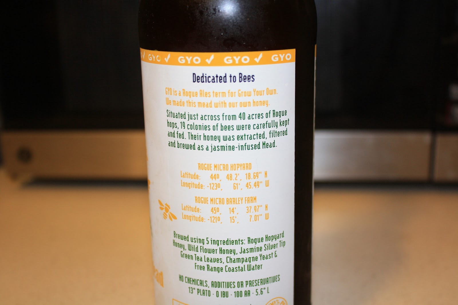 Chatoe Rogue First Growth 19 Original Colonies Mead